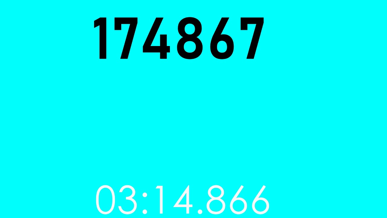 Numbers 1 to 300000 - YouTube