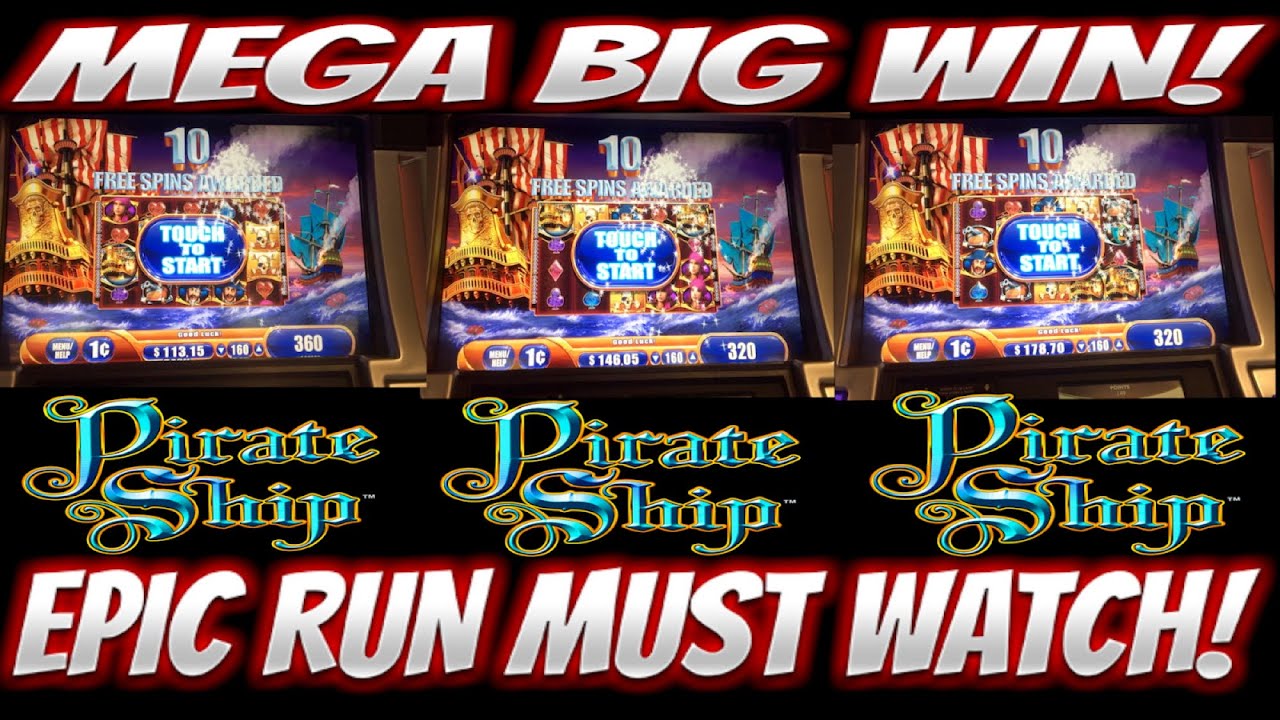 MEGA BIG WIN!!! 9 BONUSES!!! EPIC RUN ON PIRATE SHIP SLOT MACHINE ...