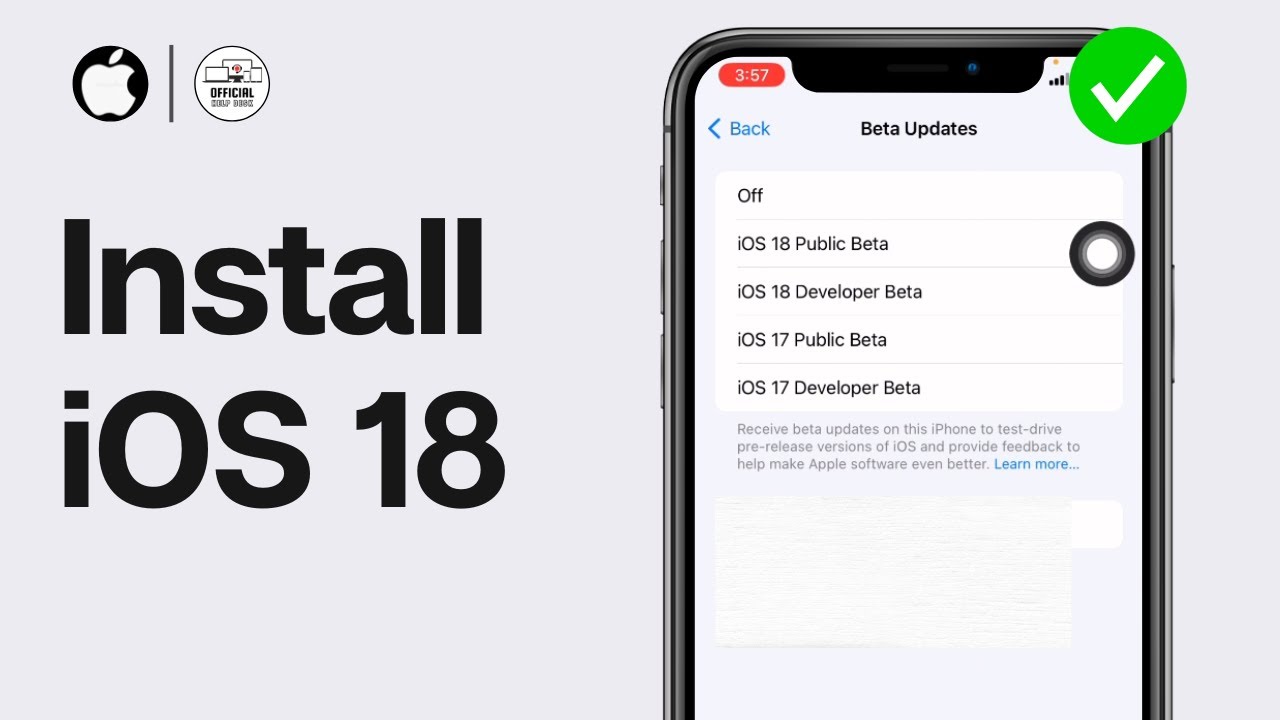 How To Install iOS 18 Beta 2024 | Downloading The iOS 18 Public Beta ...