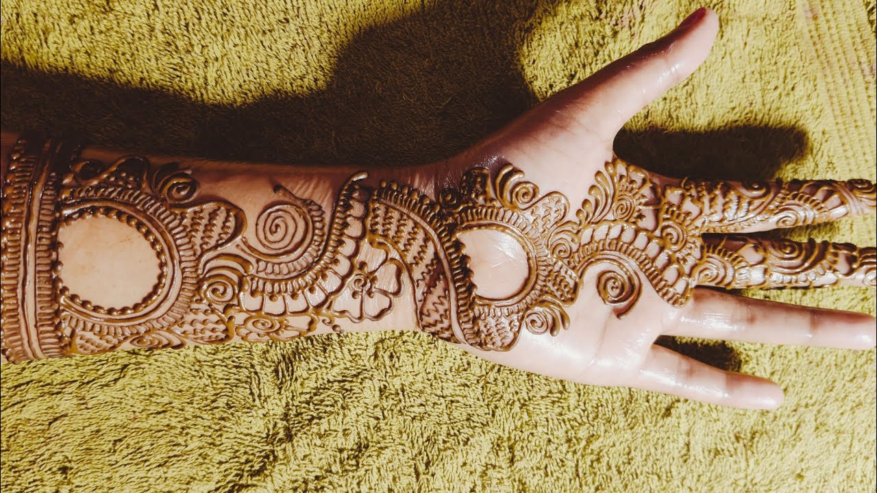 Very beautiful back hand mehndi design|easy mehndi design|front hand ...