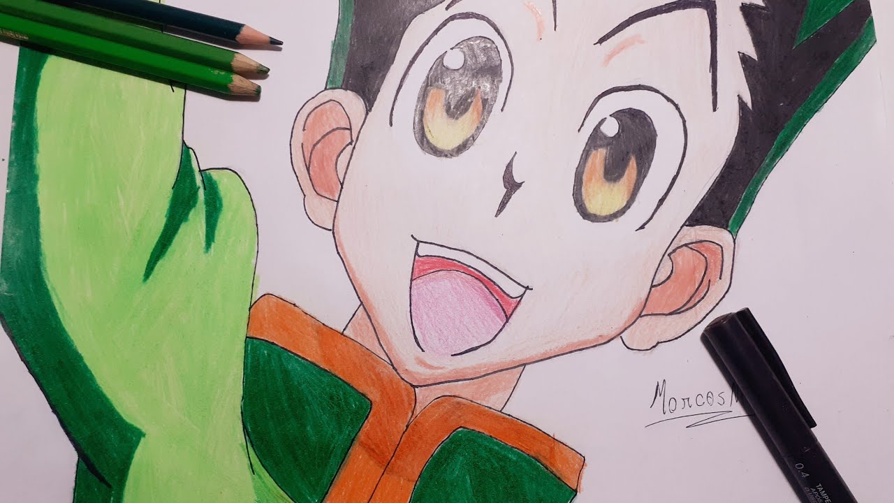 Speed drawing Gon Freecss (HUNTER X HUNTER) - YouTube