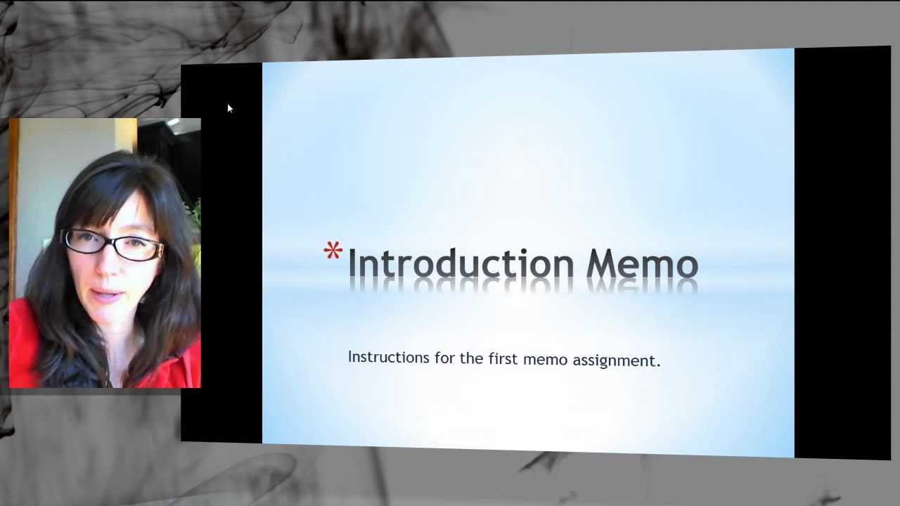 310 Introduction Memo - YouTube