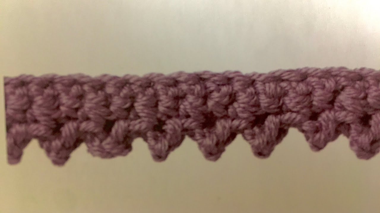 Crochet a PICOT EDGING, very easy method for beginners - YouTube