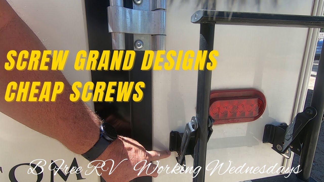 Cheap Screws lead to Ladder Repair - YouTube