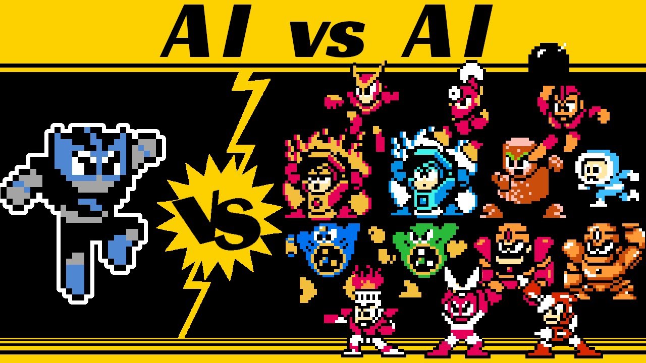 Elec Man Mark 2 (AI Buff Ver.) VS Robot Masters | Mega Man CPU Battle ...