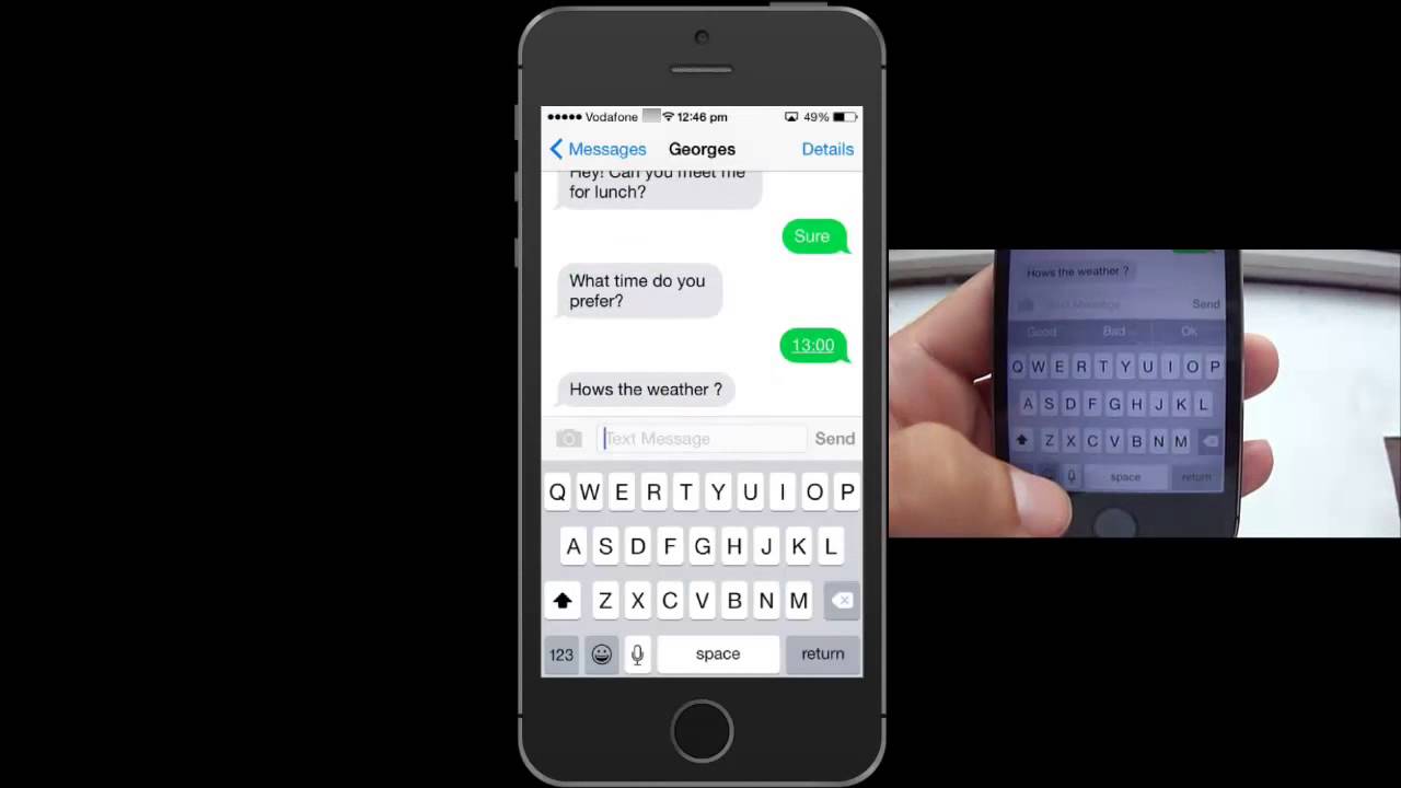 iOS Predictive Text Keyboard Shortcut - YouTube