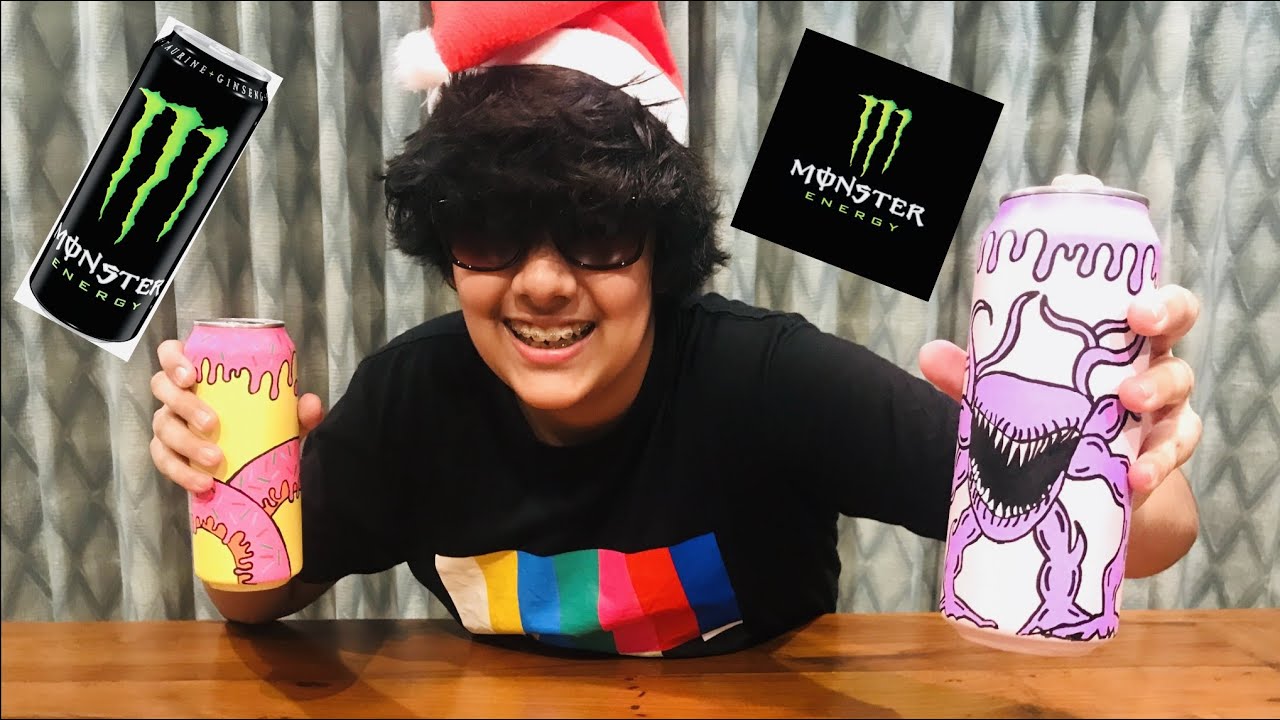 Custom Monster Energy drinks. (Merry Christmas) - YouTube