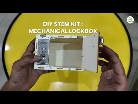 Kiddale DIY Wooden Puzzle Lock Box STEM Kit for Kids 5–15 Years | Build Your Own Mechanical Safe