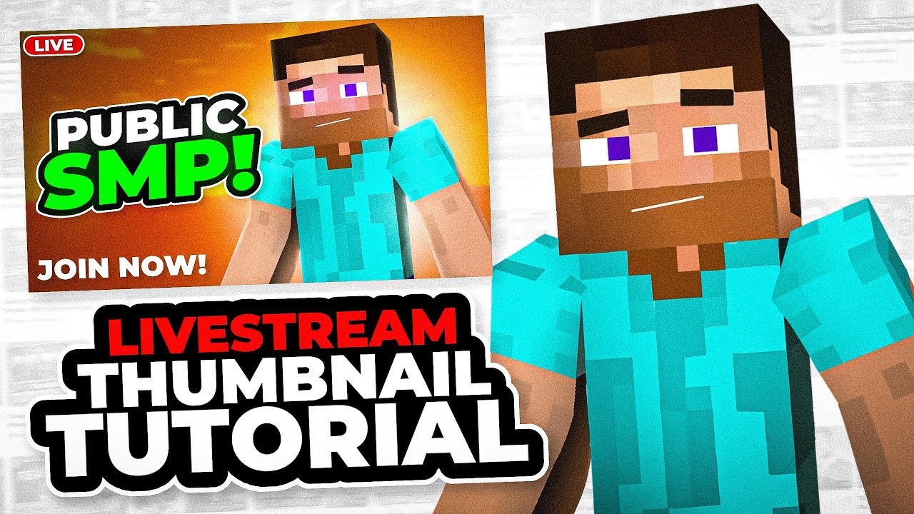 Step by Step: Create EPIC Minecraft Thumbnails in IBisPaintX - YouTube