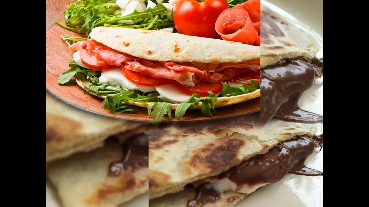 Piadina Dolce o Salata Due Idee Per Fare la Piadina Scegli la tua - YouTube