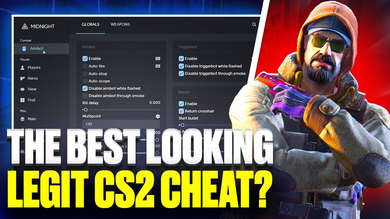 The BEST Looking CS2 Legit CHEAT? (Midnight.im CS2 Cheating) - YouTube