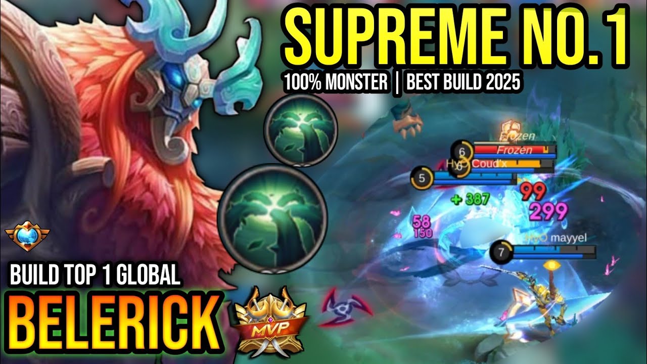 BELERICK BEST BUILD 2025 | BUILD TOP 1 GLOBAL BELERICK GAMEPLAY ...