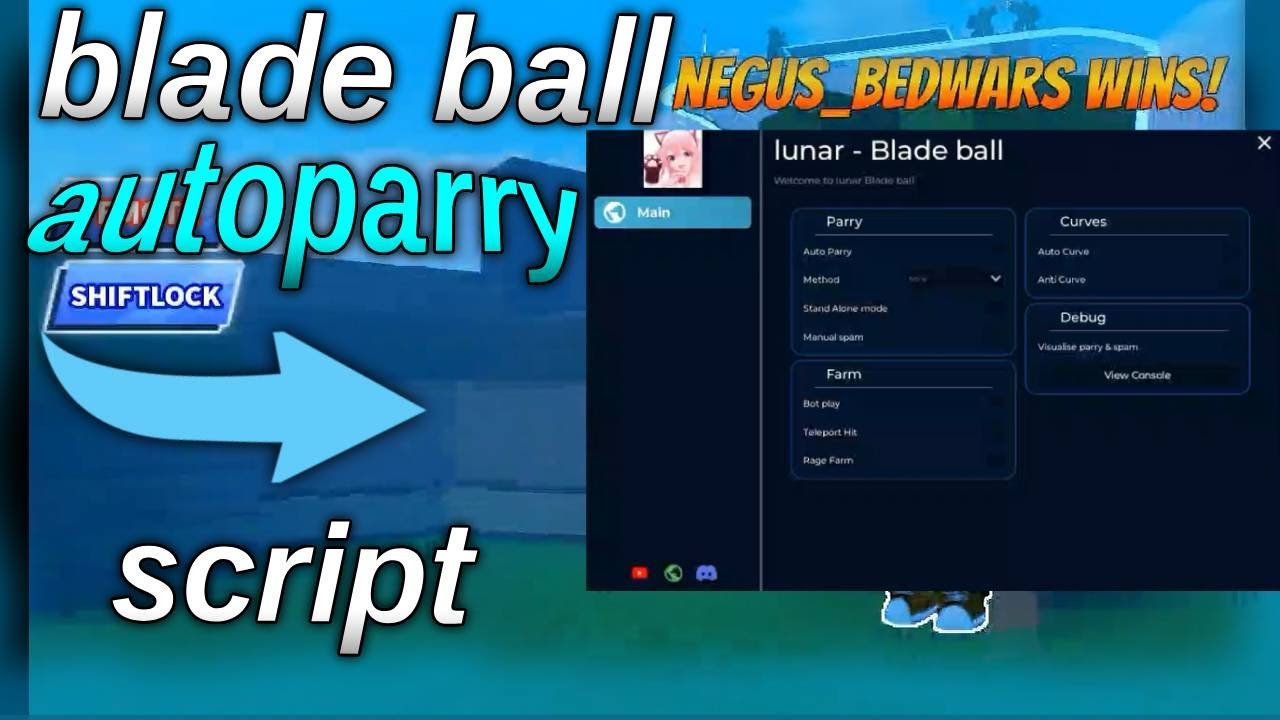 Blade Ball Script - lunar hub | BEST AUTO PARRY And AUTO SPAM | Roblox ...