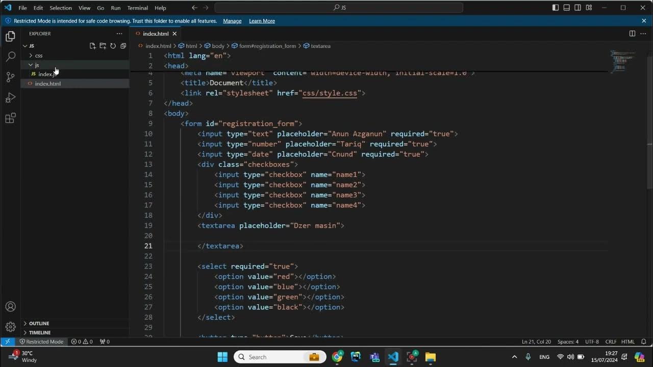 29) appendChild, createElement, remove ev form i validation i xndir lucel - YouTube