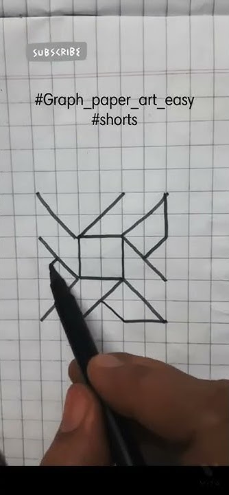 Easy graph paper art || shorts - YouTube