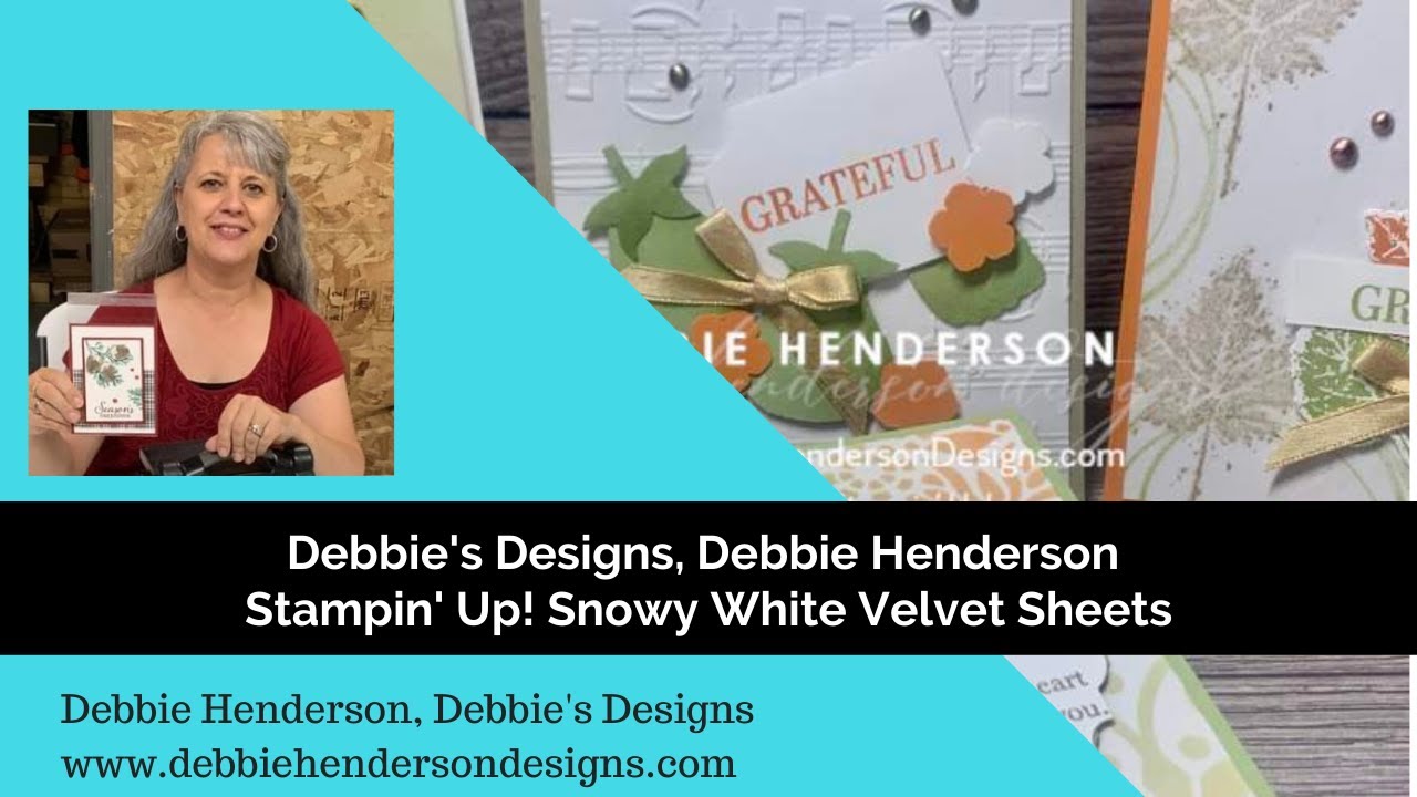Stampin' Up! Snowy White Velvet Sheets 4 Technique Cards - YouTube