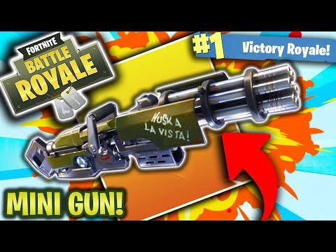 *NEW MINI GUN FIRST LOOK* FORTNITE BATTLE ROYALE V2.4.0 UPDATE ...