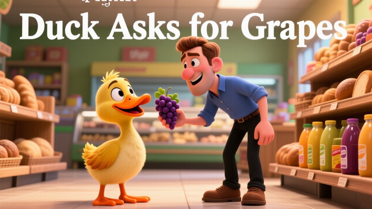 Duck Asks for Grapes #KidsSongs #NurseryRhymes #SillyDuck #GotAnyGrapes ...
