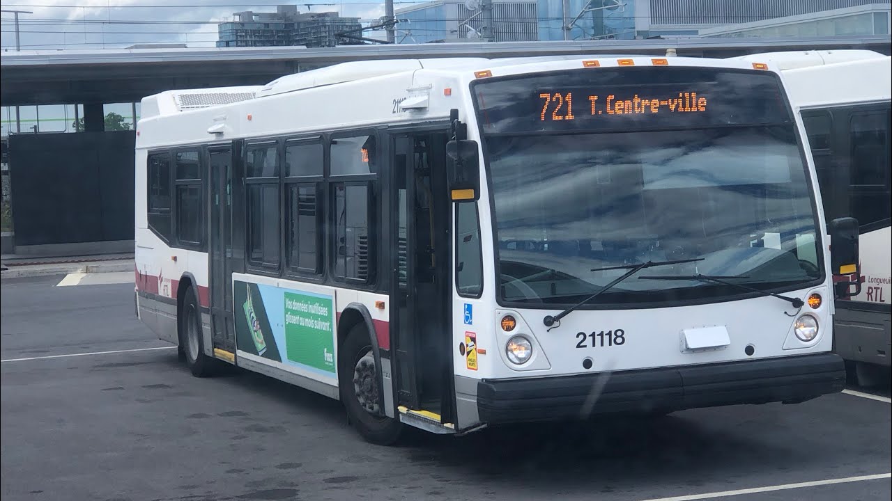 RTL Longueuil 2011 Novabus lfs #21118 Ride on Route 721 REM Shuttle to ...