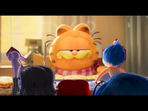 Inside Out Emotions Watching The Garfield Movie Trailer - YouTube