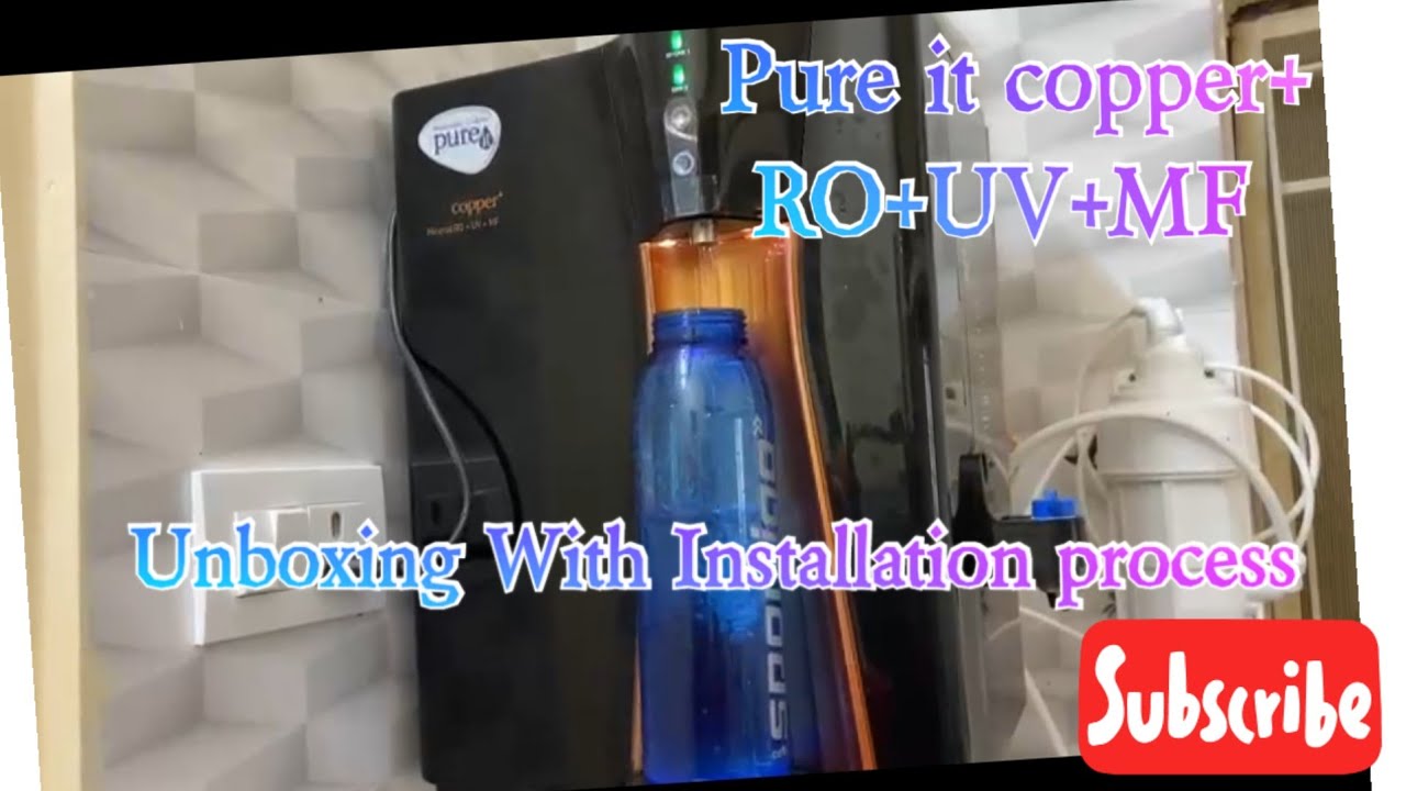 pure it copper RO water purifier #unboxing #installation #pureit - YouTube