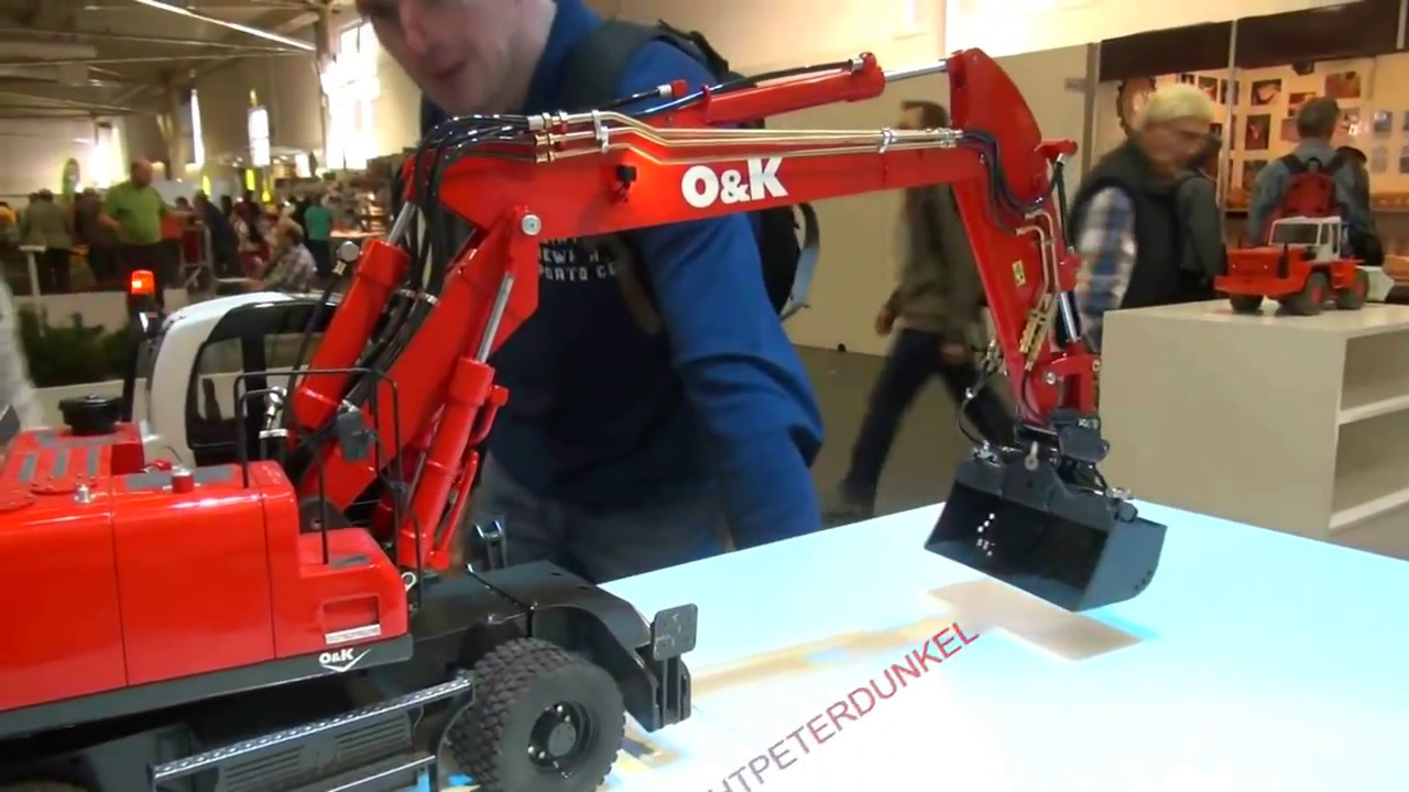 DAMITZ RADBAGGER MOBILBAGGER MH 6.6 SCALE MODEL INTERMODELLBAU DORTMUND ...