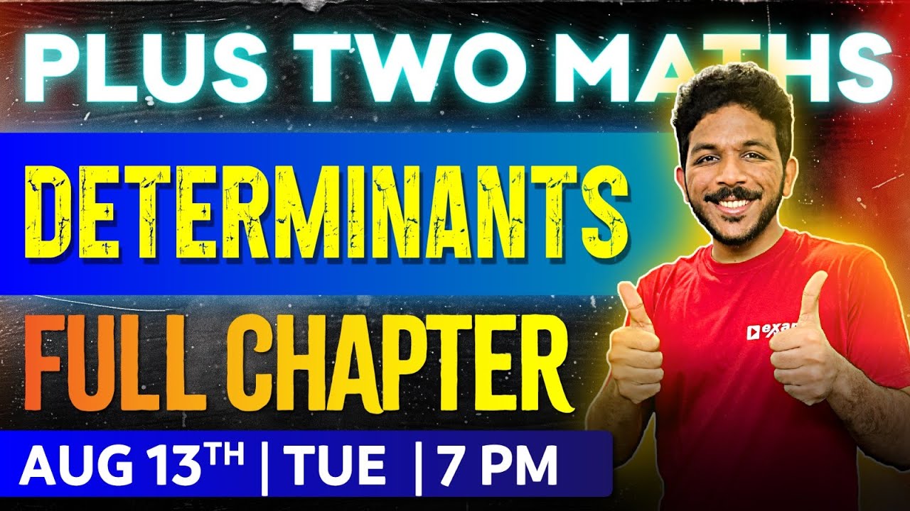 Plus Two Maths | Determinants | Oneshot | Exam Winner Plus Two - YouTube