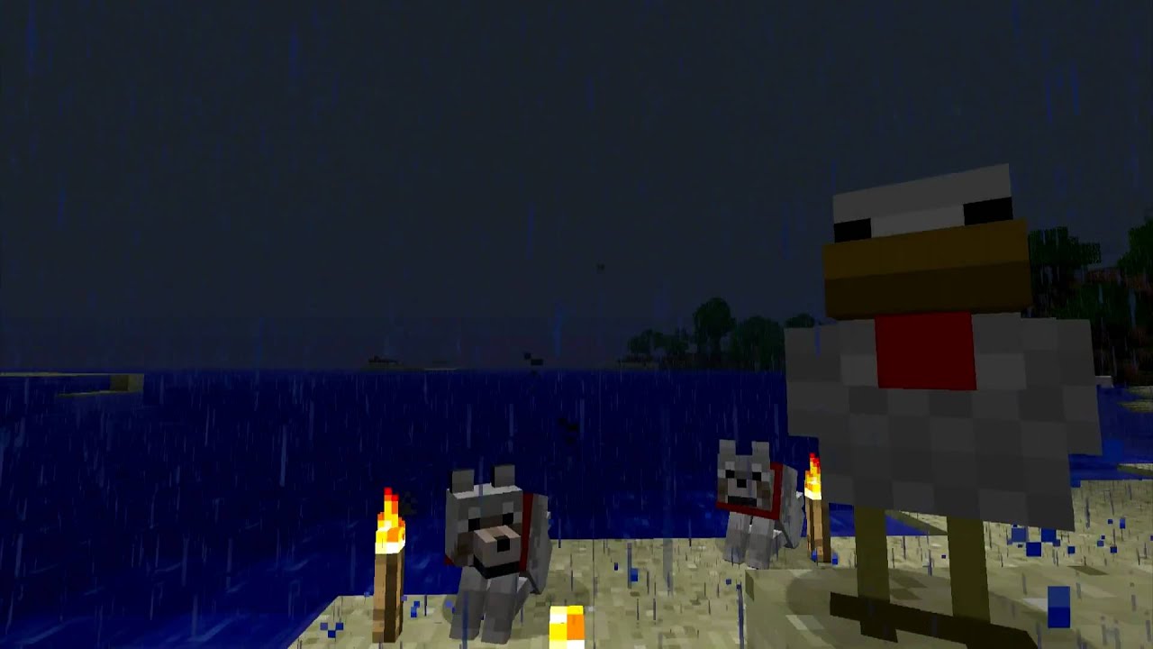 Minecraft - Thunderstorm - YouTube