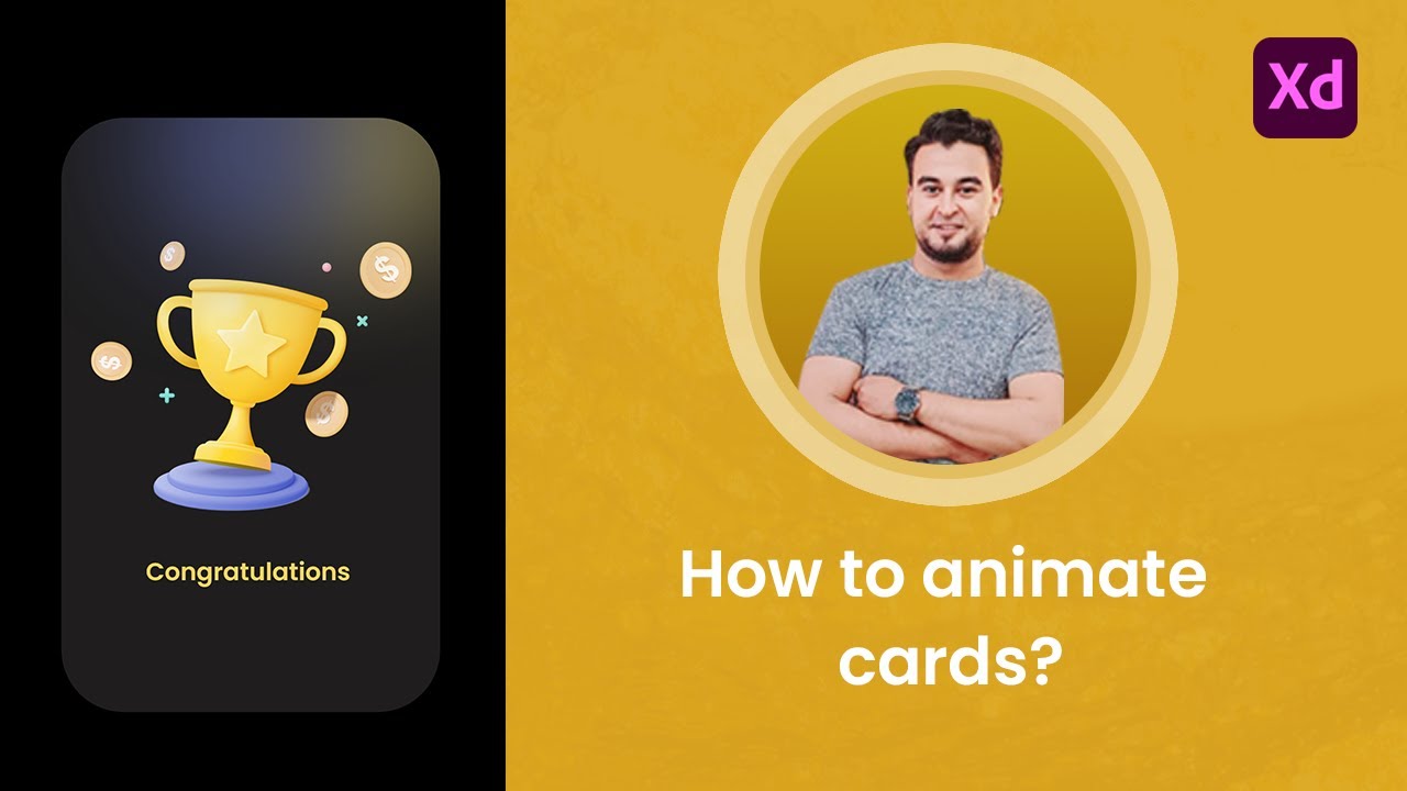 Adobe xd : How to animate cards? - YouTube