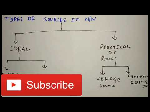 Ideal And Practical Voltage Source And Current Source | Ideal And Practical Sources | - YouTube