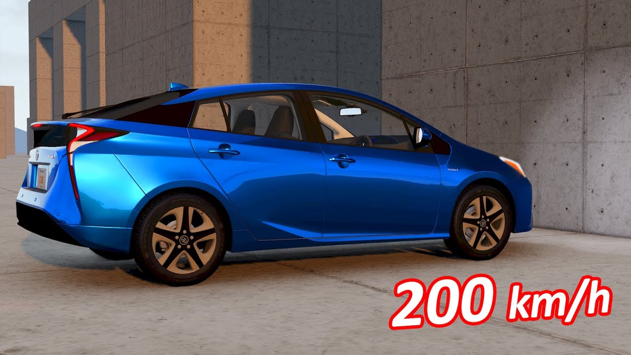 Toyota Prius vs WALL at 200 kmh - YouTube