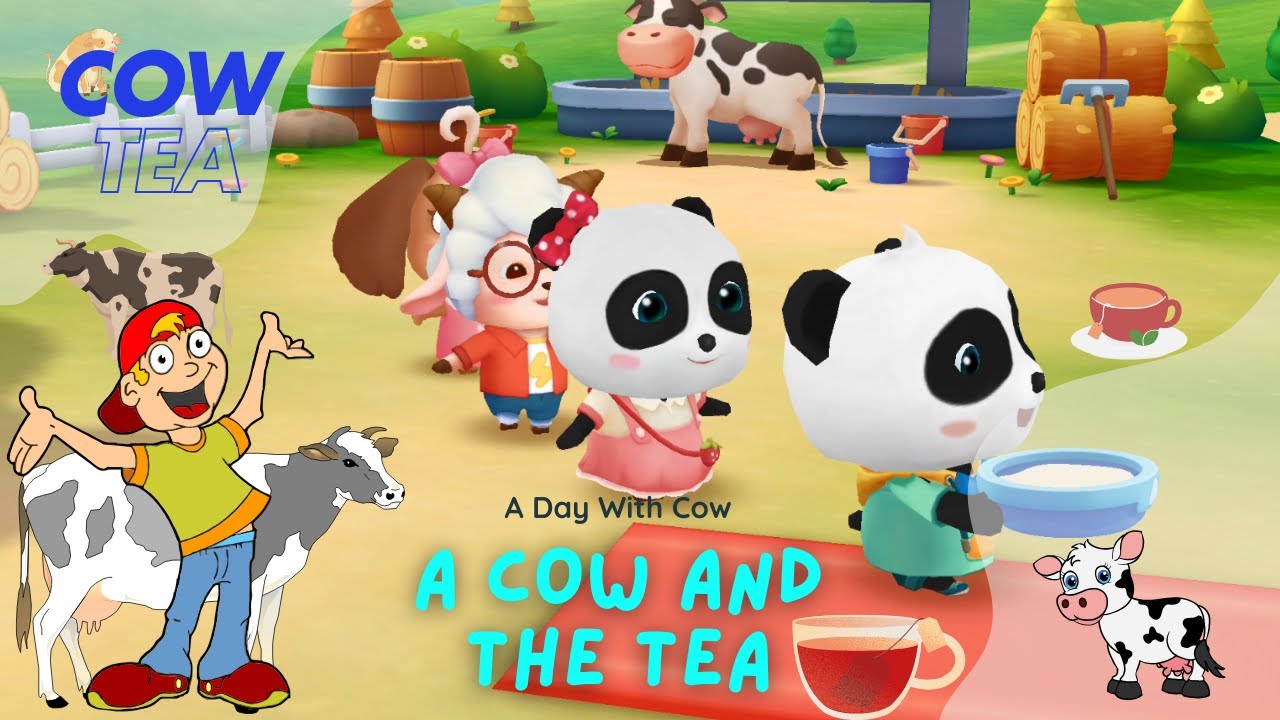 Little Cow And The Tea For Kids, KTT Cow Milk Tea, Cow rhymes For Kids ...