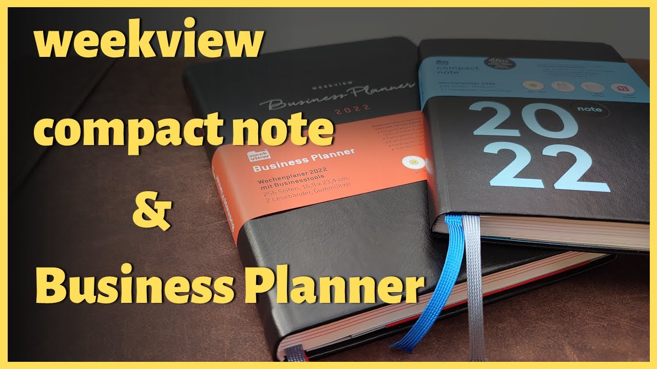 #045 Weekview Business Planner & compact note - Review deutsch - YouTube