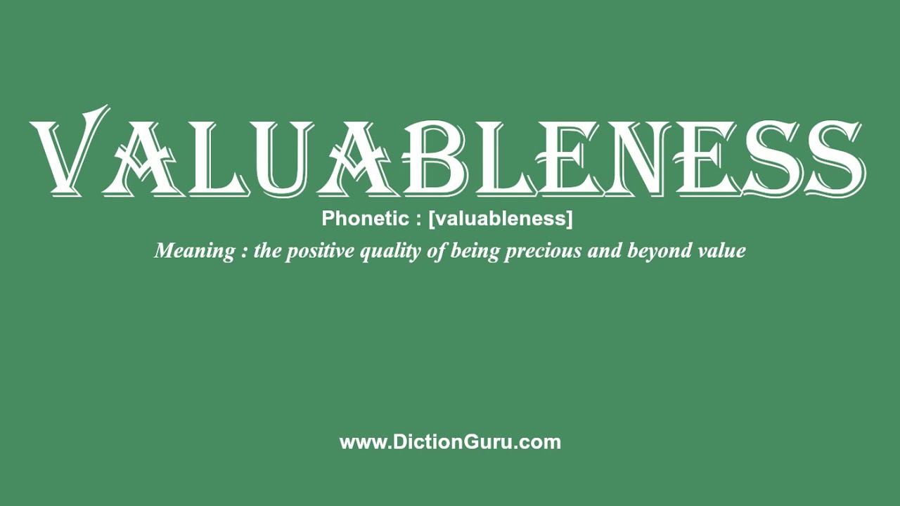 Valuable Meaning
