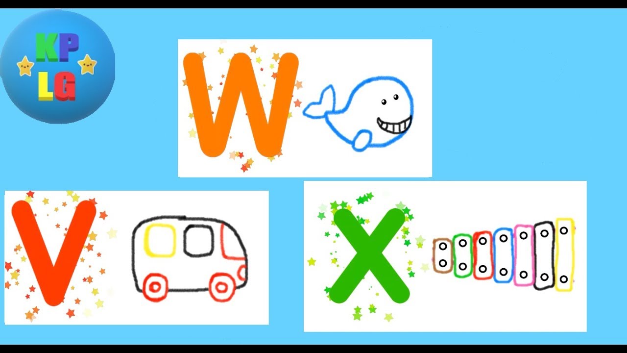 ABC Draw for kids! by Bini Bambini | drawing of letters V-Z ...