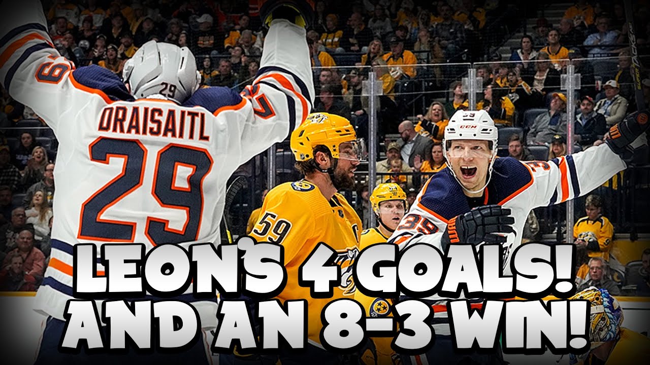 8-3 Blow Out Win! Draisaitl 4 Goals, McDavid 5 Points! Edmonton Oilers ...