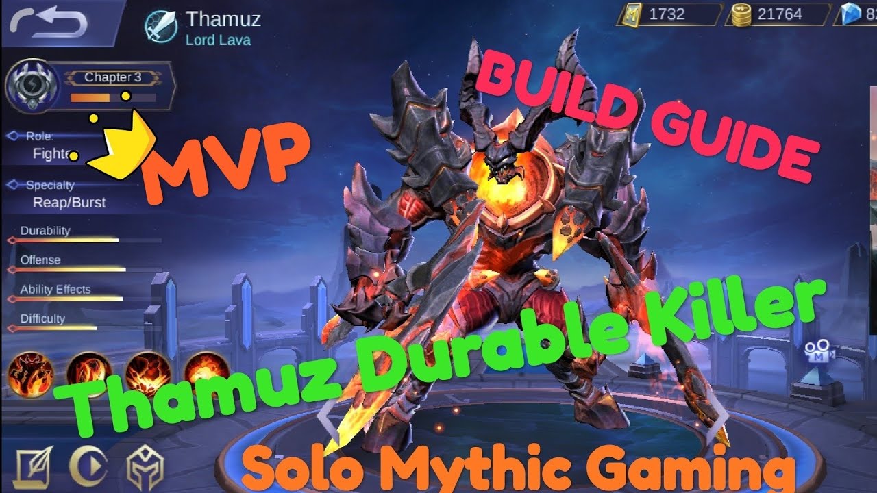 How to use Thamuz | Durable Lifesteal Build Guide (FULL GAMEPLAY) - Mobile Legends ML - YouTube