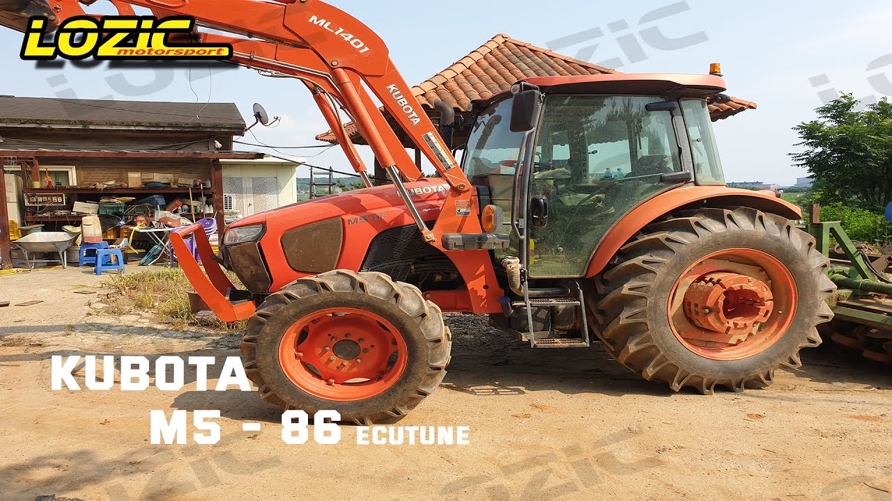 KUBOTA M5-86 Tractor ECUtune 구보다 M5 86 ECU맵핑 - YouTube