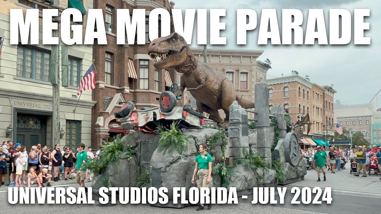 Universal Mega Movie Parade - Universal Studios Florida 2024 - YouTube