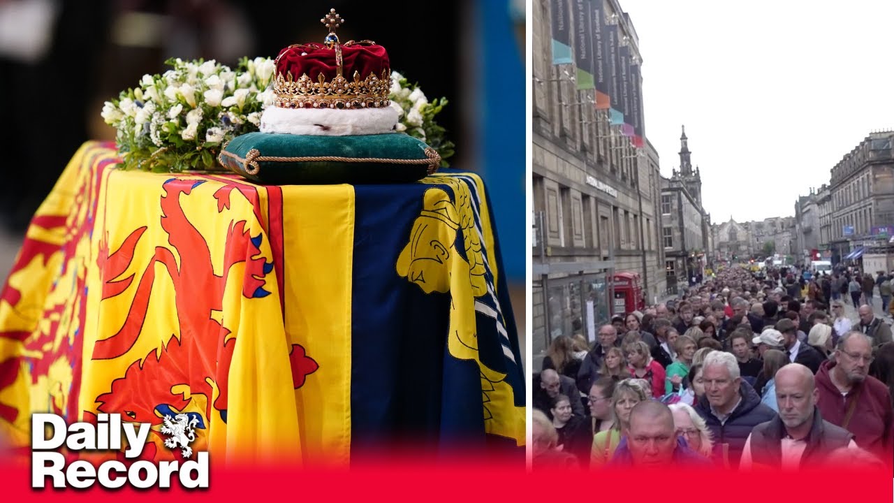 Edinburgh sees huge queues flock to view late Queen Elizabeth's coffin ...