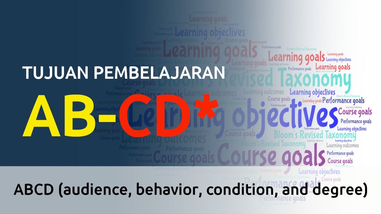 Tujuan Pembelajaran ABCD I CD Tidak Wajib I - YouTube