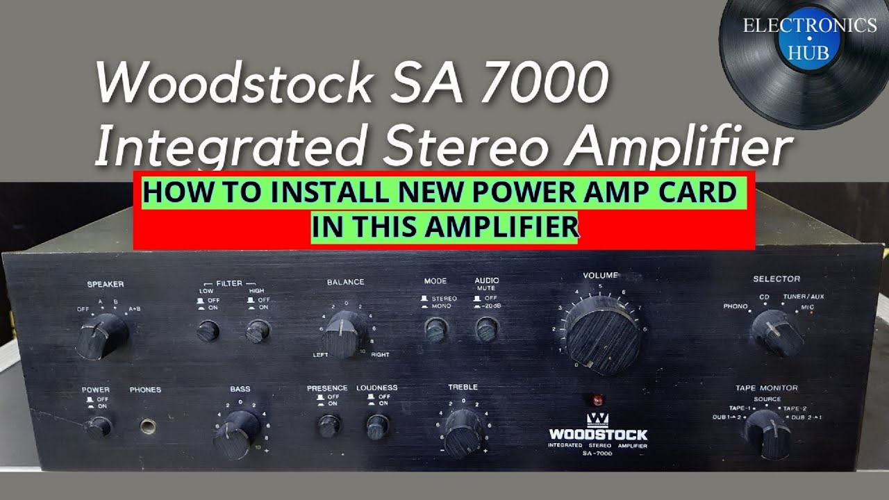 How To Install New Power Amp Card In Woodstock SA 7000 MK 3 Amplifier ...