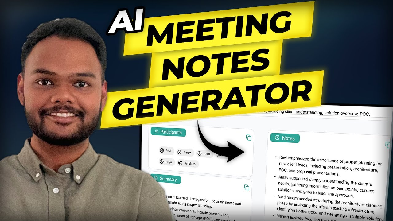 AI Meeting Notes Generator: Automate Your Meeting Minutes! - YouTube