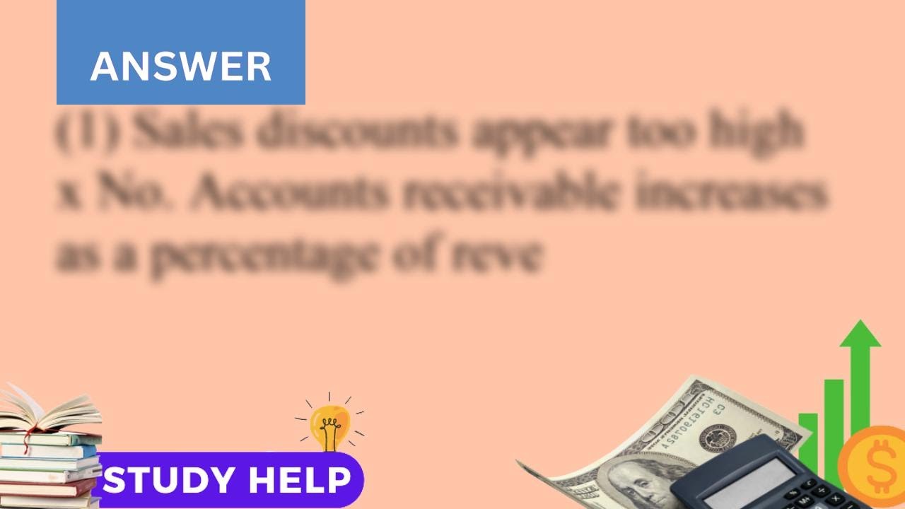 Decide whether each situation is or is not a symptom of revenue fraud ...