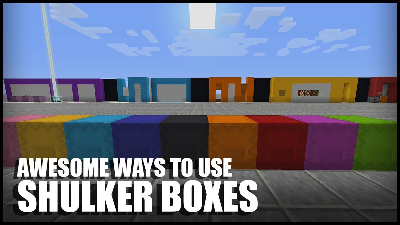 Different Ways to Use Shulker Boxes in Minecraft - YouTube