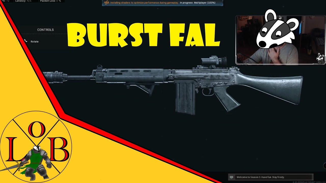The hidden burst weapon, Burst Fal Loadout (season 3) - YouTube