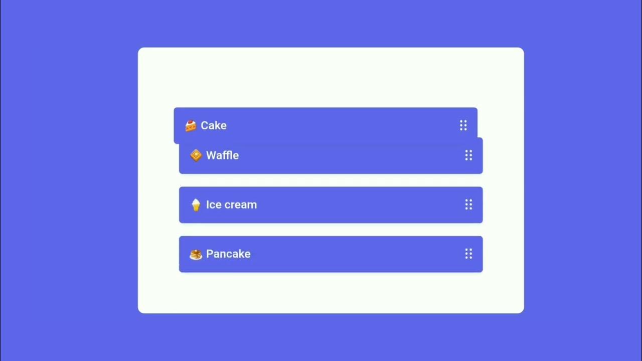 Drag & Drop List Using HTML CSS and Vanila JavaScript | Vanila JavaScript - YouTube