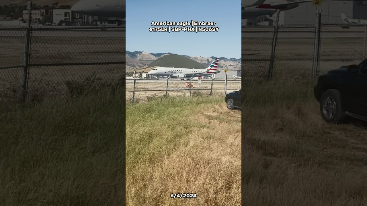 American eagle | Embraer e175LR | SBP-PHX | N506SY - YouTube