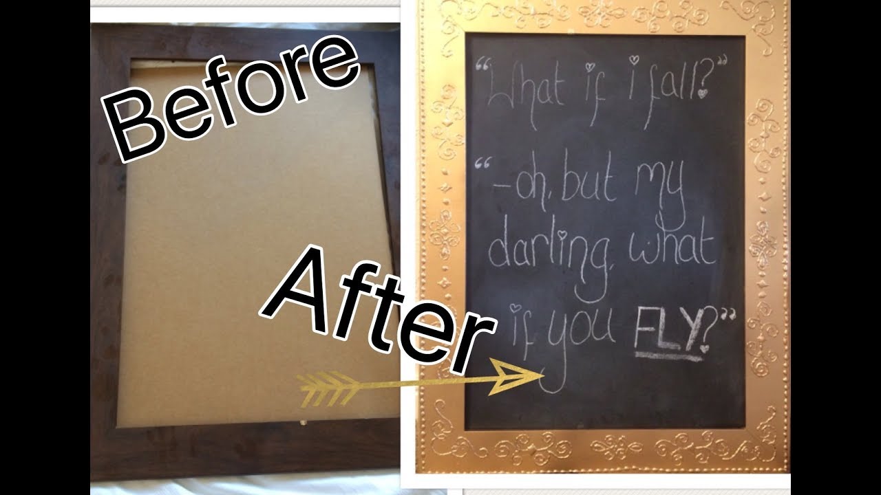 Easy DIY glue gun embossed picture frame - YouTube