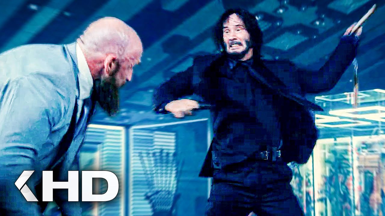 JOHN WICK 4 - Kenu Reeves Nunchuck Action (2023) - YouTube